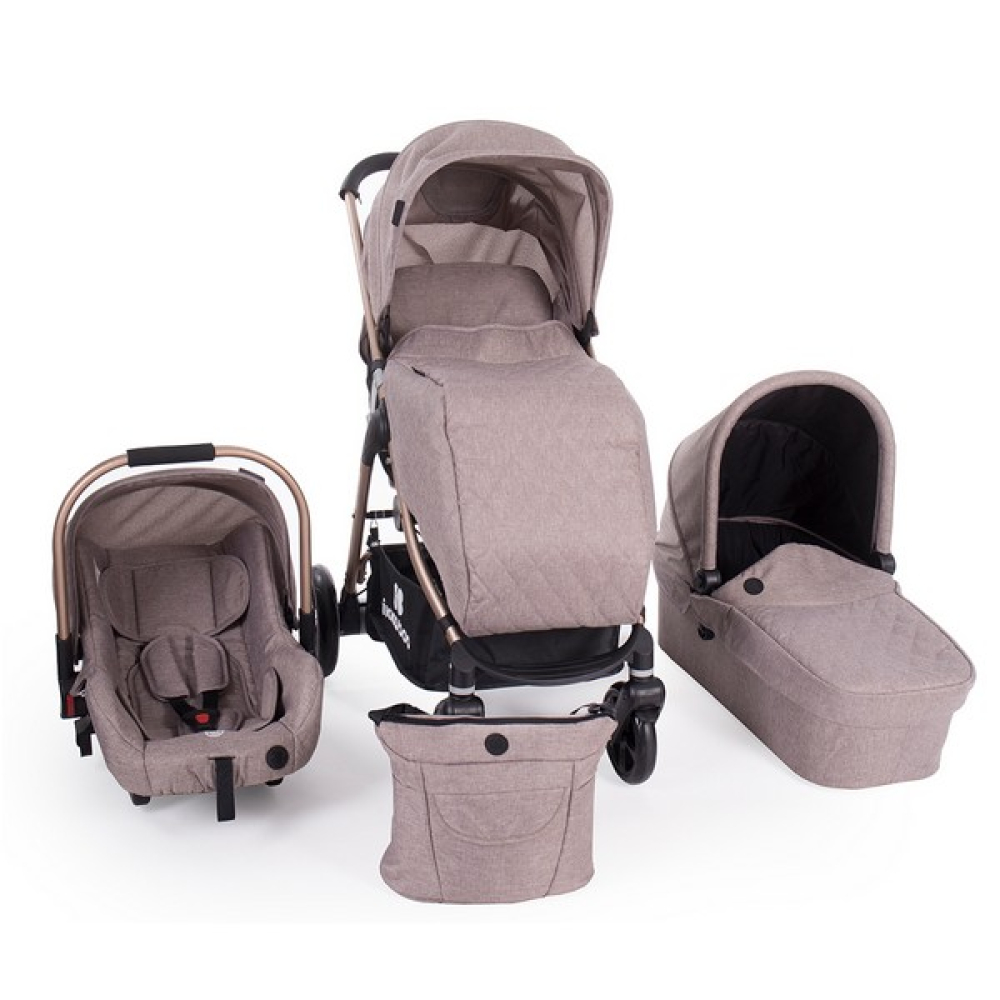 KIkkaboo Trinity 3 в 1 - Комбинирана детска количка - HG/ - BG Hlapeta.com